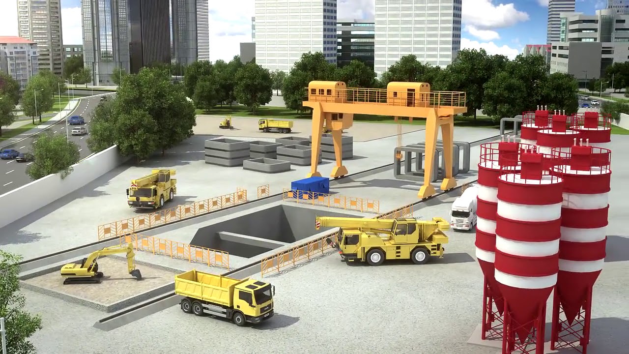 Rectangular pipe jacking TBM - YouTube