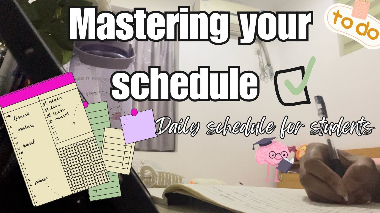 “Mastering” your Schedule : A perfect time table for students📚👩‍🎓 ...