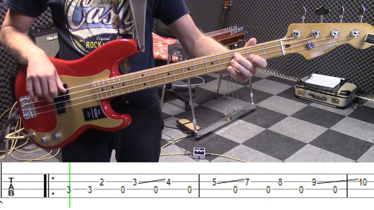 Standard - Blues - Bass - Tabs #11 - YouTube