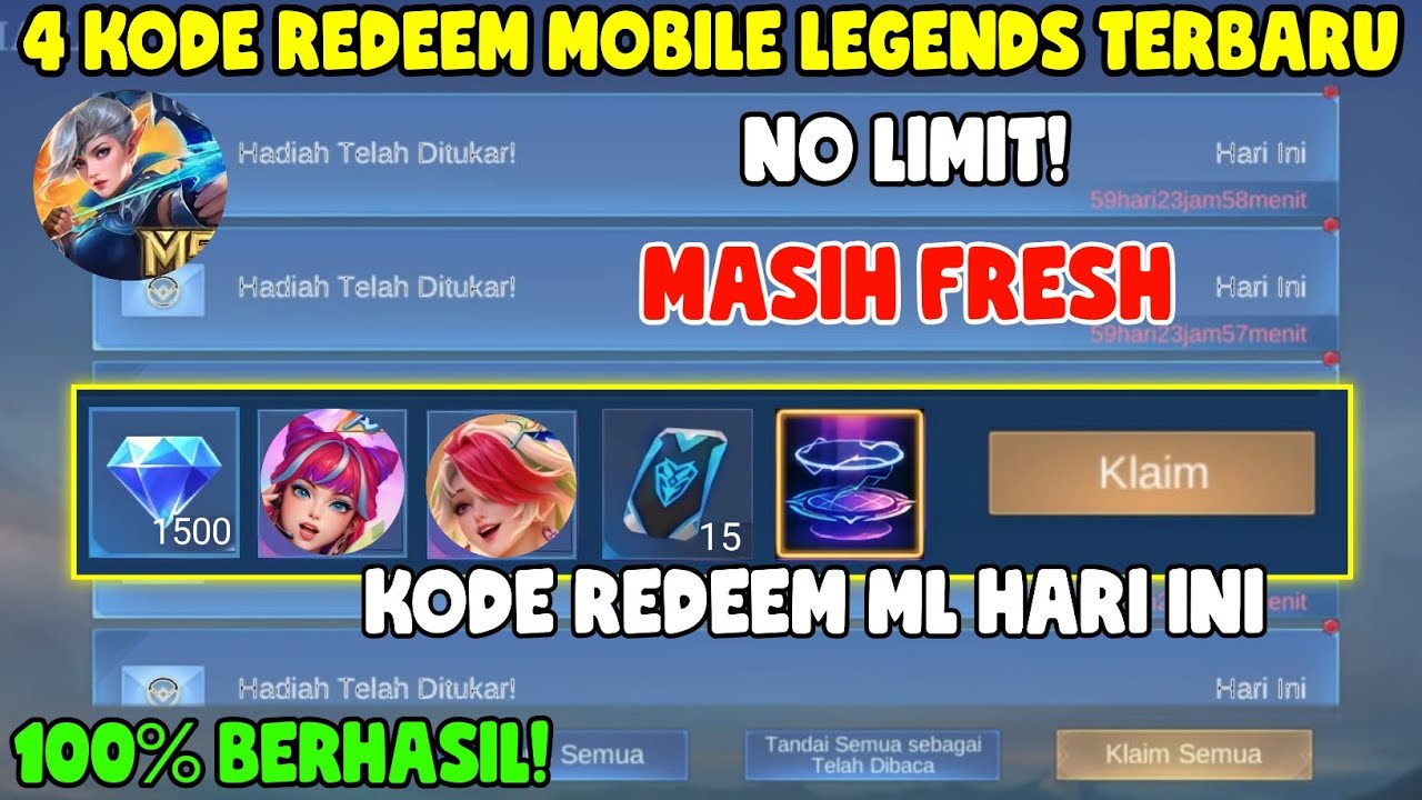 BURUAN 4 KODE REDEEM ML TERBARU KODE REDEEM MOBILE LEGENDS KODE REDEEM ...