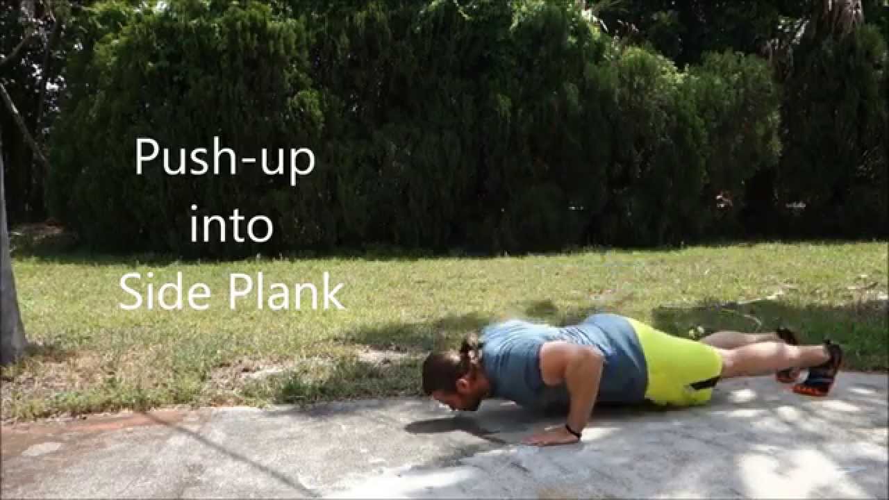 Push-Up into Side Plank - YouTube
