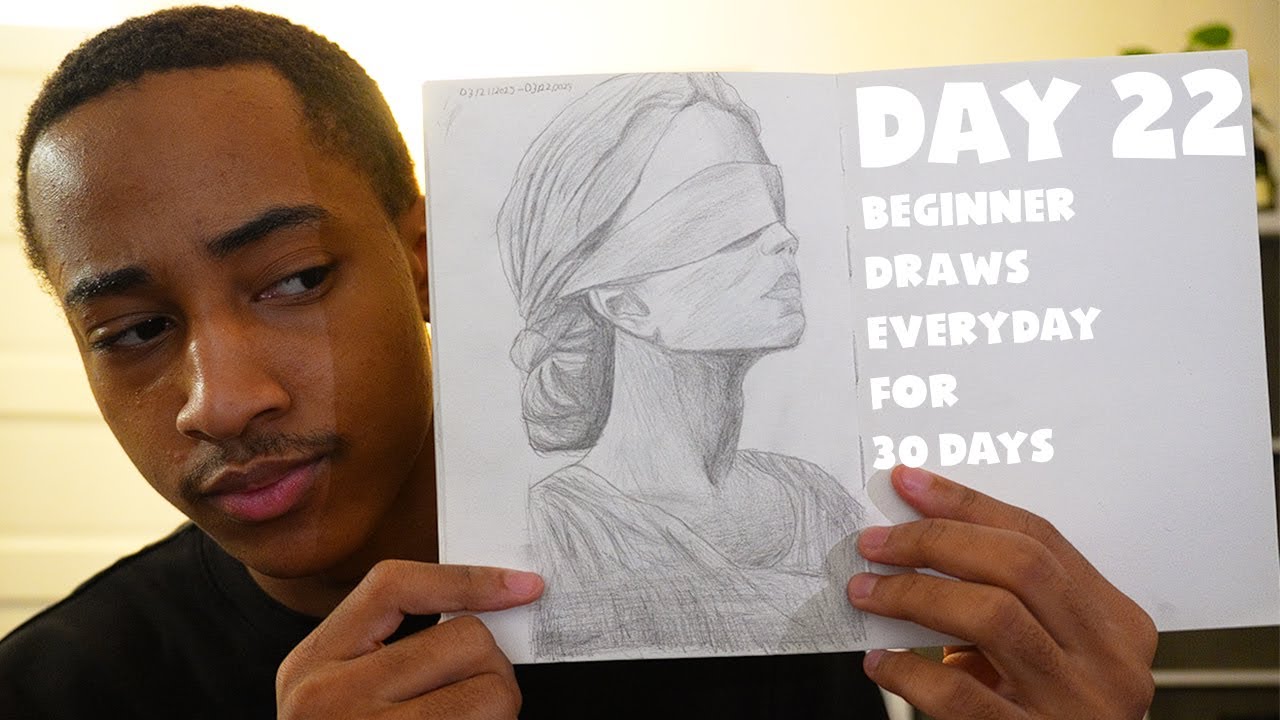 BEGINNER DRAWS EVERYDAY FOR 30 DAYS | DAY 22 - YouTube