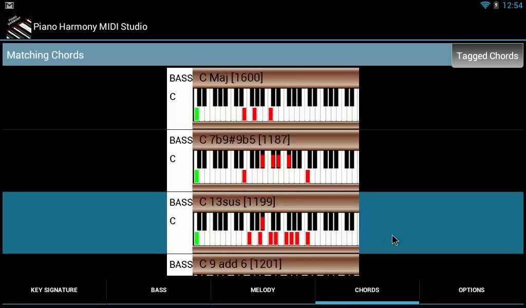 Tutorial: Piano Harmony Midi Studio Pro Android Options - YouTube