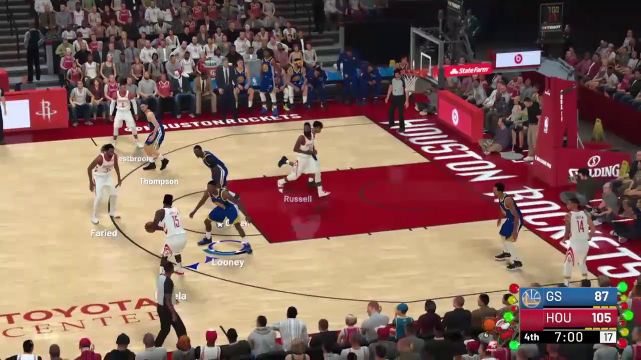 Houston rocket s vs GSW NBA live PS4 2k20 updated roaster season - YouTube