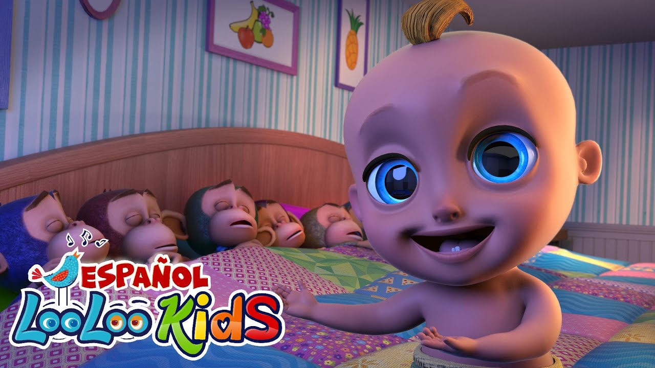 Diez en la Cama 🛏️ Bebé Tiburón 🦈 | Canciones Infantiles | Música para ...