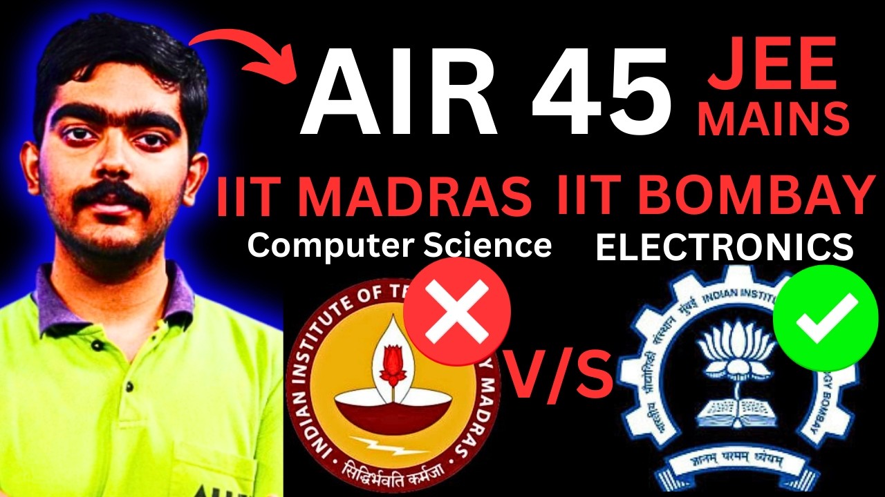 Why He Chose IIT Bombay Electrical Over IIT Madras Computer Science ...