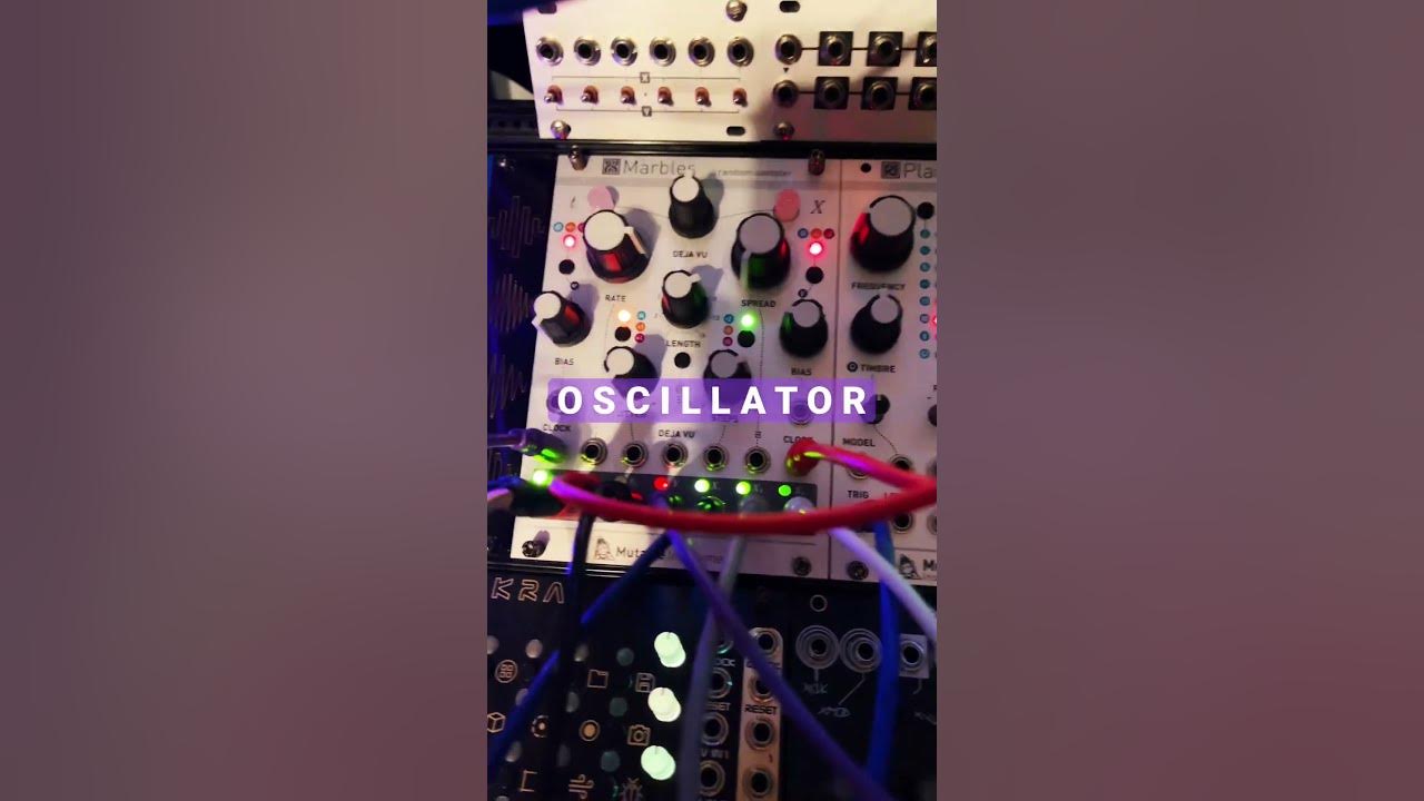 #Eurorack #Modular Jam: Mutable Instruments Marbles exploration with 4 Plaits Oscillators - YouTube