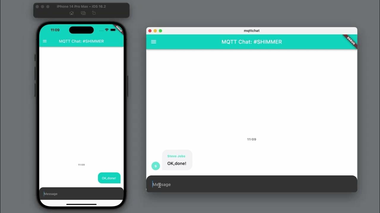 MQTT Chat App for SHIMMER/IOTA using Flutter and Rust (iota-client.rs) - YouTube