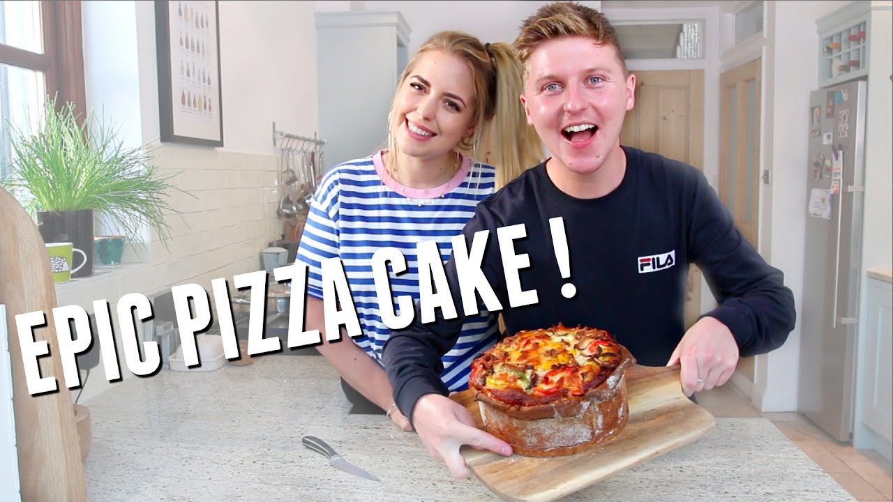 EPIC PIZZA CAKE | BAKING WITH POP - YouTube