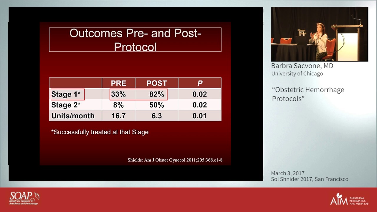 Obstetric Hemorrhage Protocols - Barbra Scavone, MD - YouTube