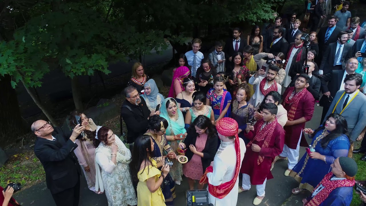 Hanifa & Nicholas's wedding aerial highlights video in 4k - YouTube