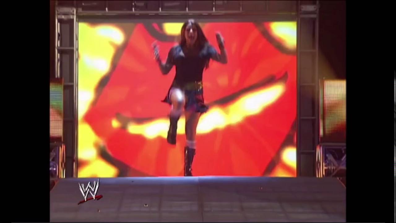 Trish Stratus Dressed As Mickie James Entrance Raw 2006 Youtube