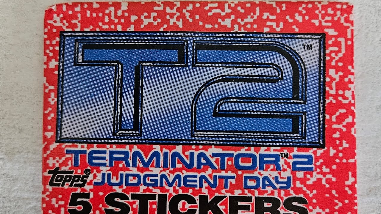 Opening a 1991 Terminator 2 Sticker Pack - YouTube