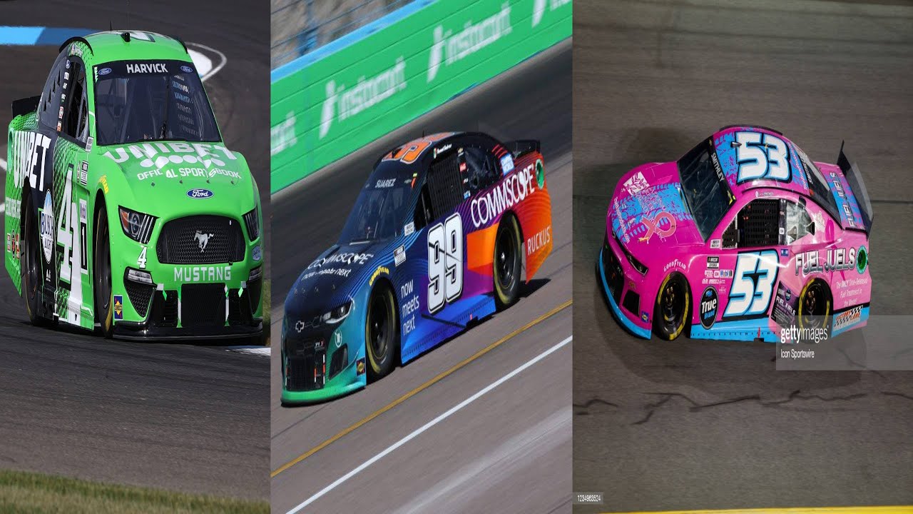 Kevin Harvick Spins and Garret Smithley Rolls (MENCS_19 Mod) - YouTube