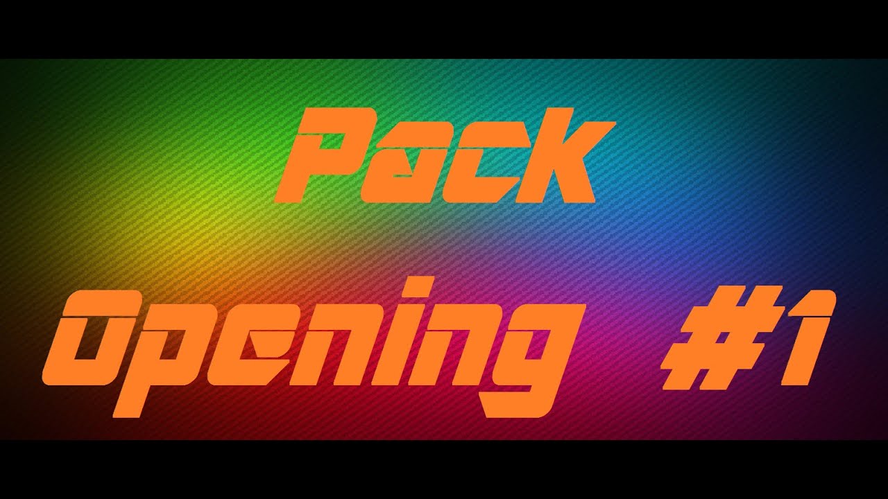 Pack Opening #1 - YouTube