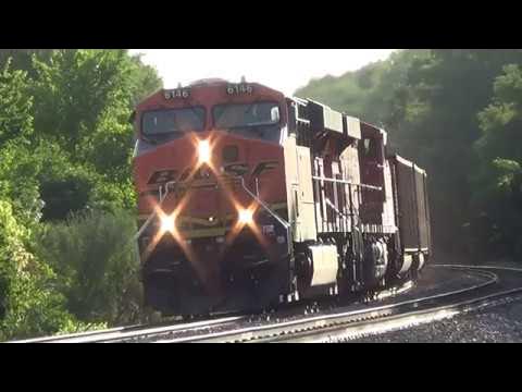 All-Gevo BNSF Coal Train with Slightly Toasted Leader - YouTube