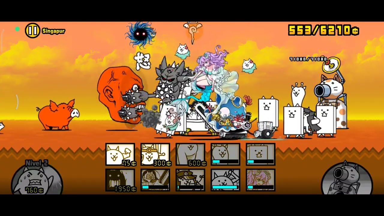 Speed Run del Renacer del gato begimo en The Battle cats parte 7 Mmm ...