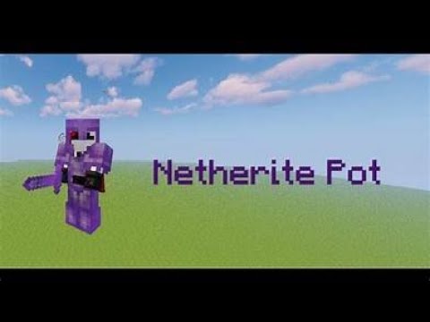 Minecraft sword pvp i play today netherite pot - YouTube