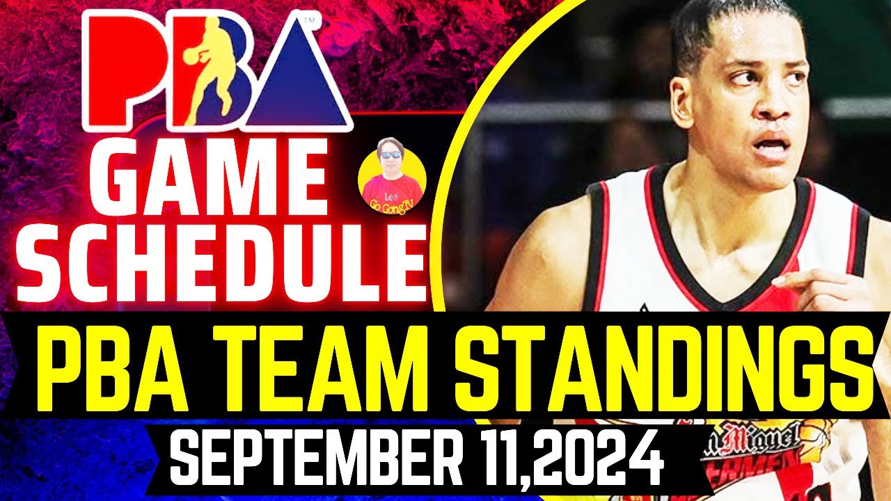 PBA LATEST TEAM STANDINGS SEPTEMBER 11,2024|PBA GAME SCHEDULE SEPTEMBER ...