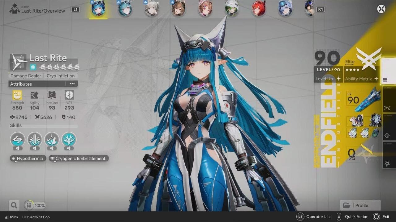 Arknights: Endfield. P0 Last Rite 1 Million Dmg. Combo skill + Ultimate ...
