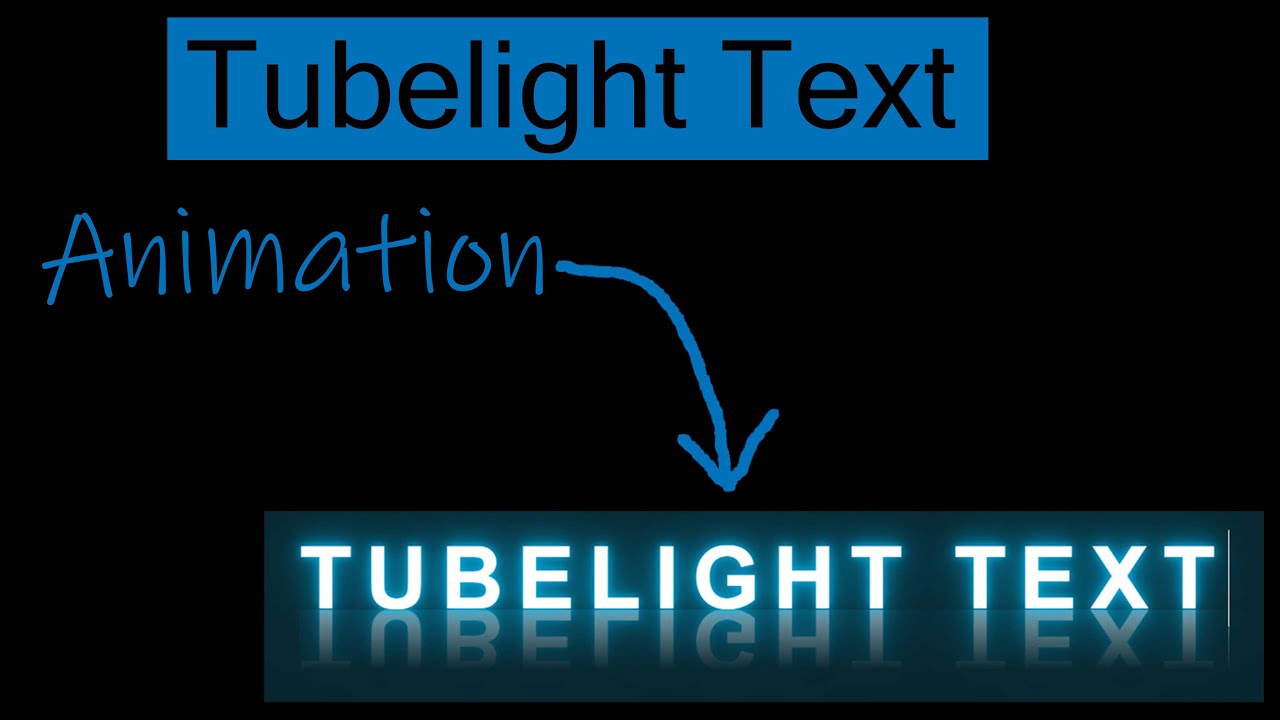 Css Glowing Tubelight Text Animation Effects Youtube
