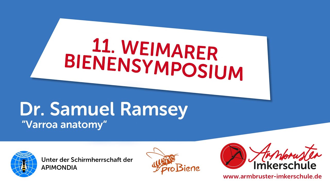 Dr. Samuel Ramsey: “Varroa anatomy and fat body" englisch - YouTube
