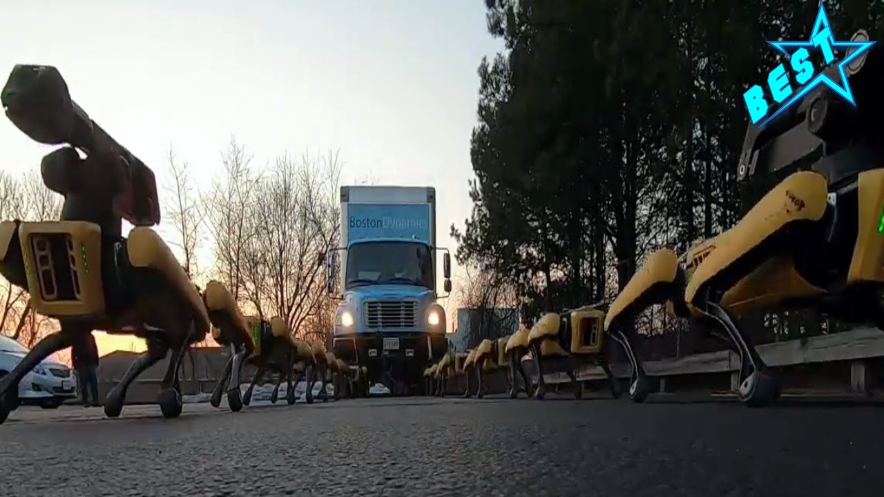Military Best: US shows Massive Truck Pulled by Squad Robots! One Robot ...