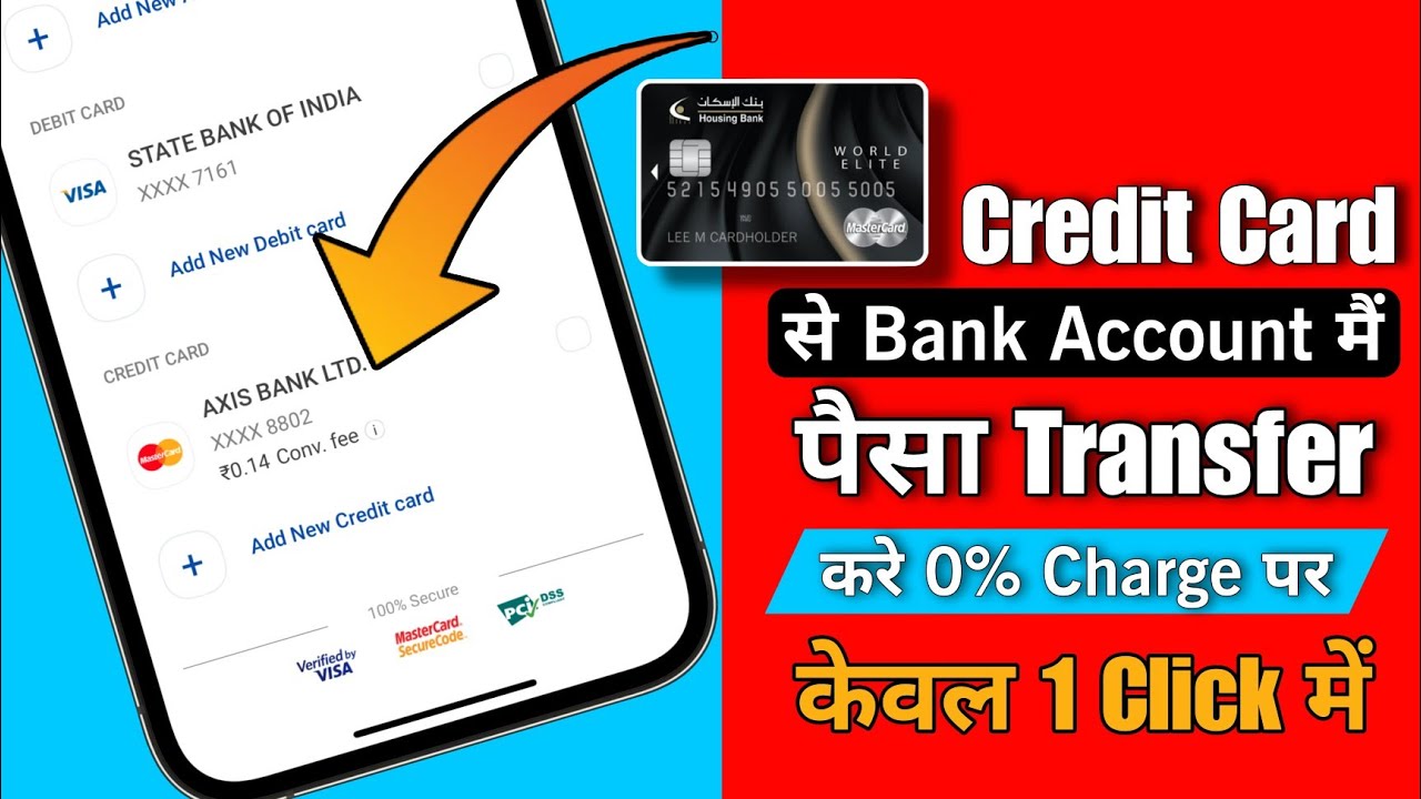 How to transfer credit card money to bank account | credit card to bank ...