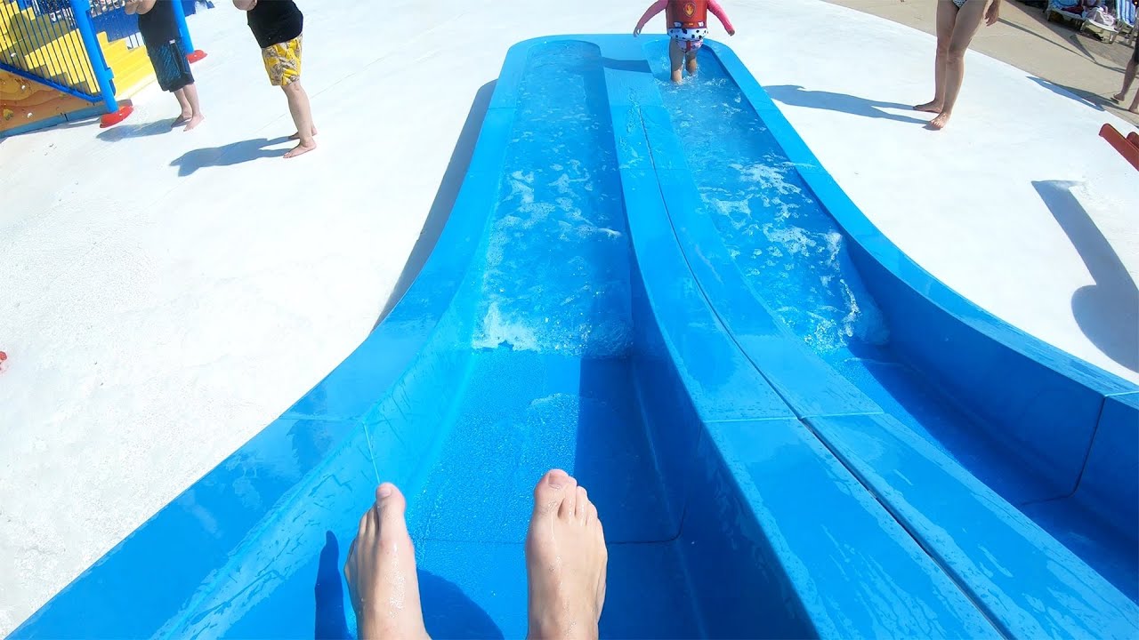 Kangaroo Falls (Aqua Slide) [4K POV] | Raging Waves Waterpark - YouTube