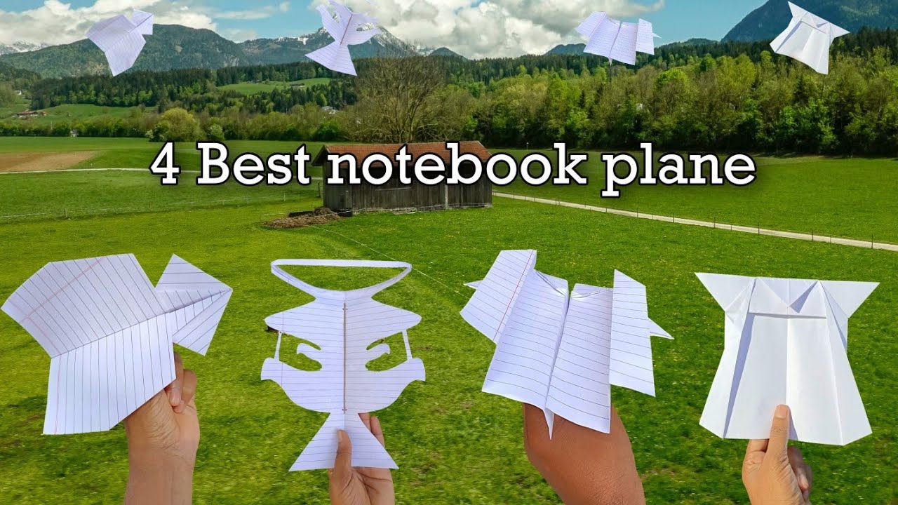 new best 4 notebook plane, new best flying plane, 4 flying plane ...