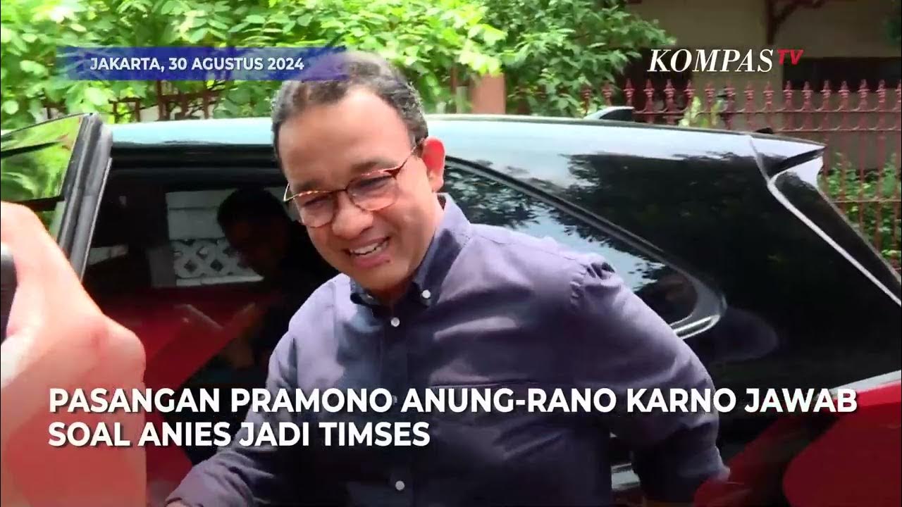 Pramono Rano Peluang Anies Bantu Jadi Timses di Pilkada - YouTube