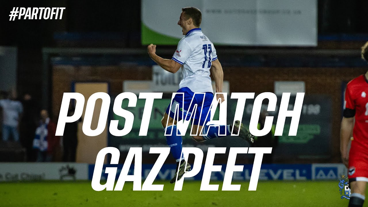 GAZ PEET ON OPENING HIS ACCOUNT | Post Match Interview | Bury FC - YouTube