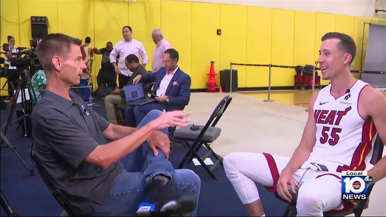 Miami Heat hold Media Day as new season approaches - YouTube