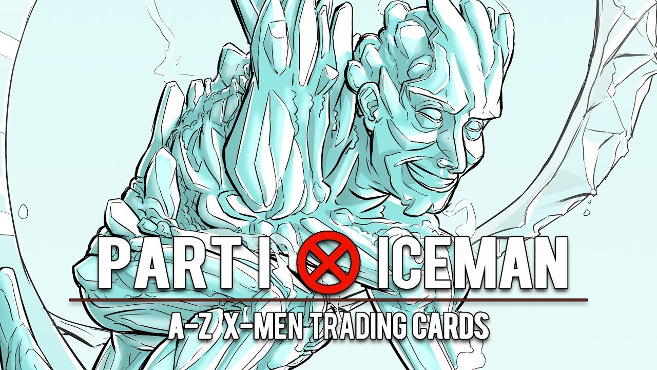 Speed Drawing X-Men: Part I - Iceman - YouTube