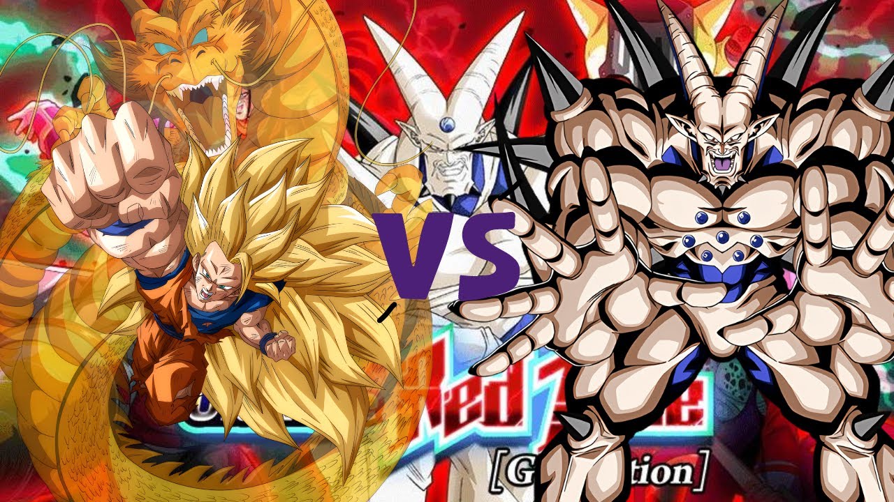 SSJ 3 GOKU Y SUPER EZA SSJ 3 GOKU VS RED ZONE OMEGA! | DBZ Dokkan ...
