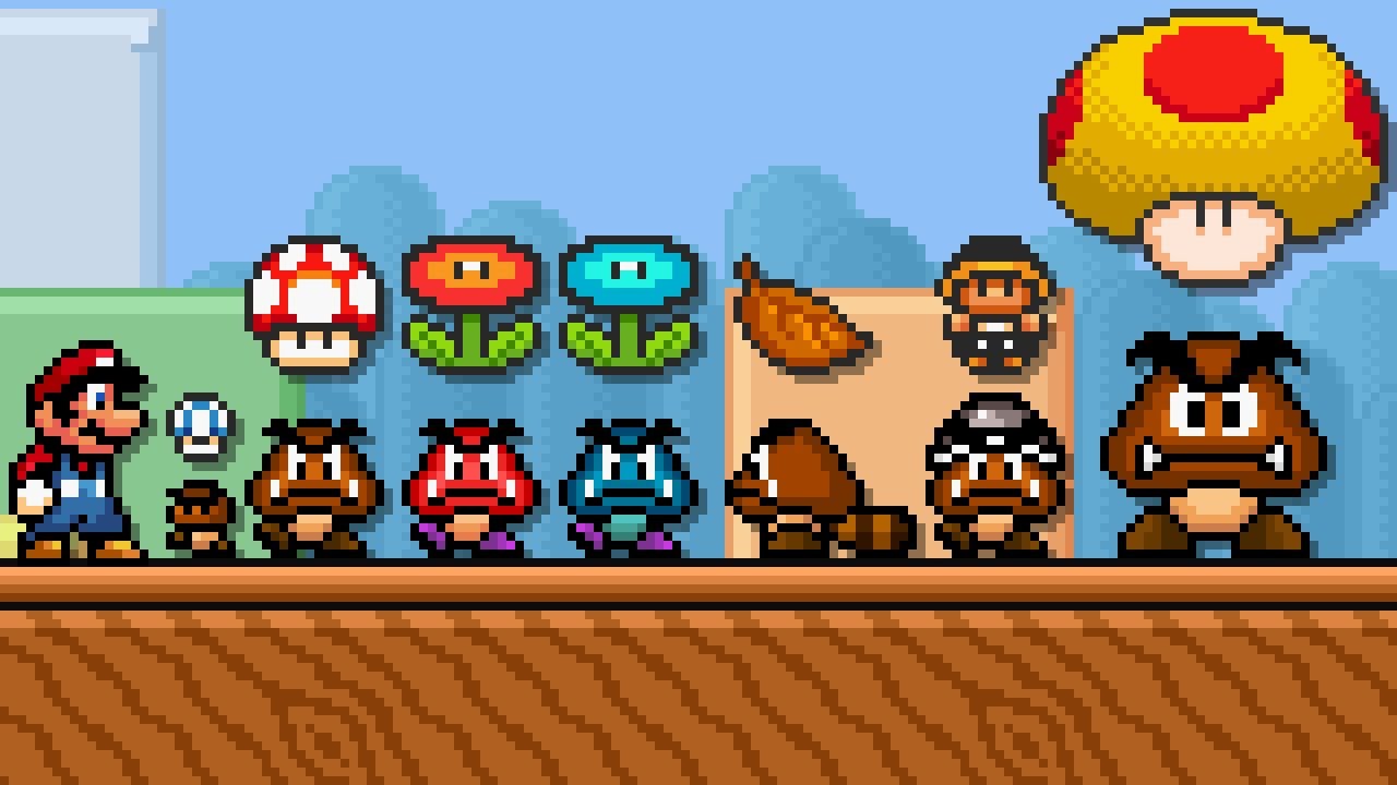 What happens if Goomba use Marios Power-Ups? (SMBX 1.4.5). ᴴᴰ - YouTube