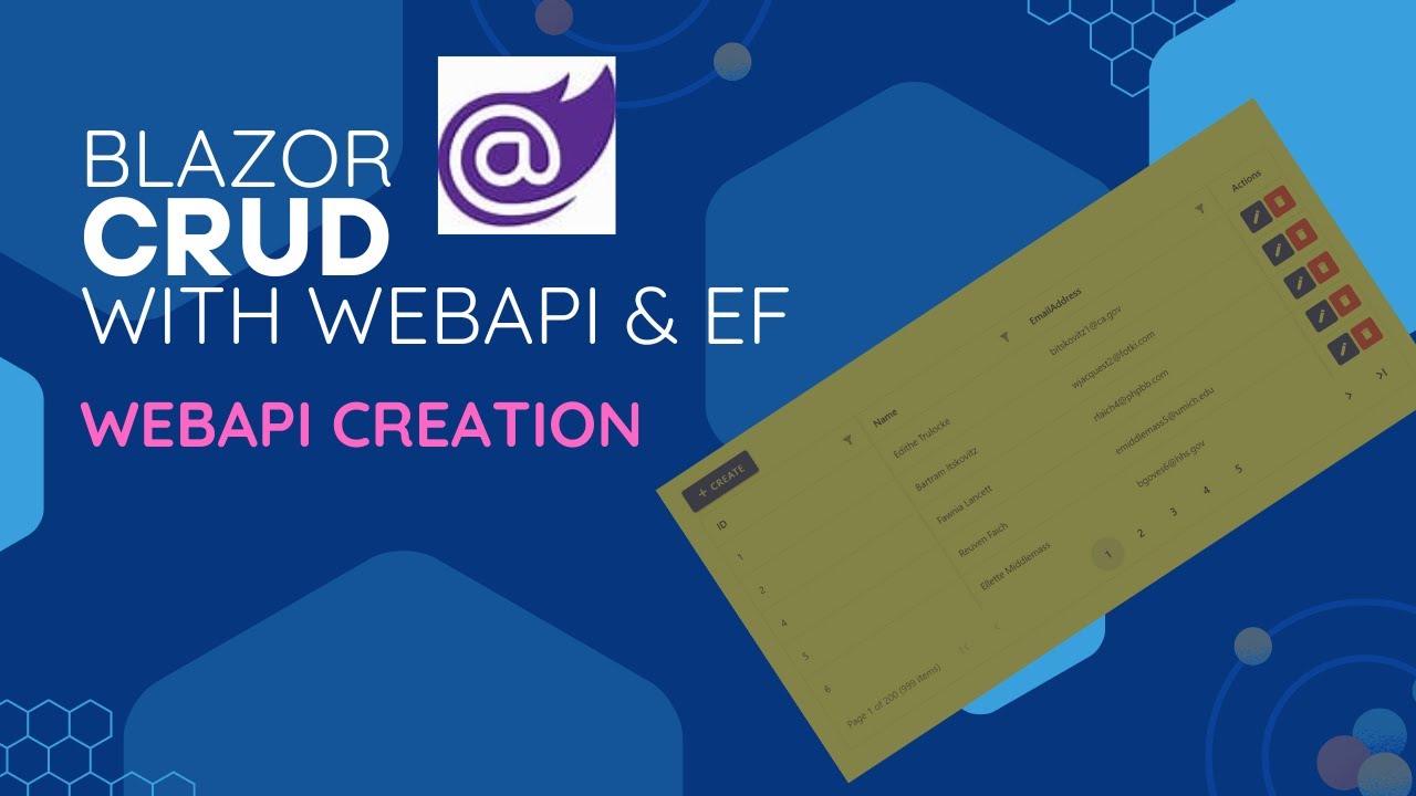 Employee Blazor Crud In Net 8 🔥 Project Setup And Webapi Development Youtube