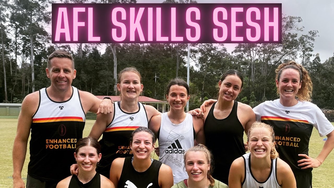 AFL skills training - YouTube