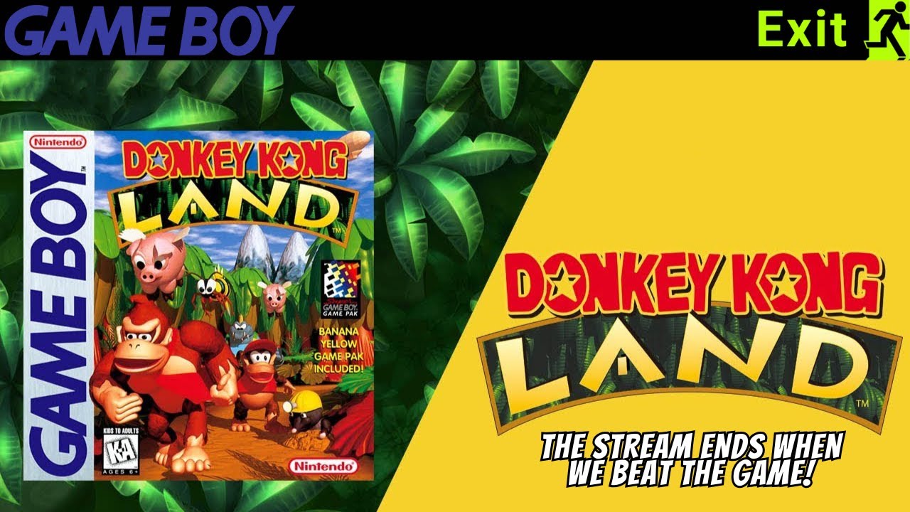 Donkey Kong Land (GAME BOY/1995) // THE STREAM ENDS WHEN WE BEAT THE ...