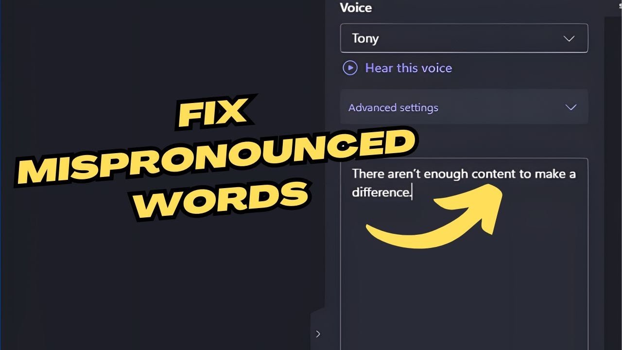 Fix pronunciation errors for Clipchamp AI voices - YouTube