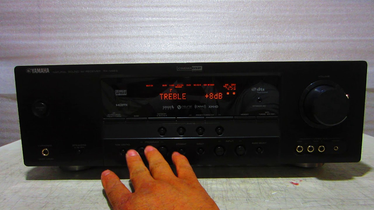yamaha rx v463 - YouTube