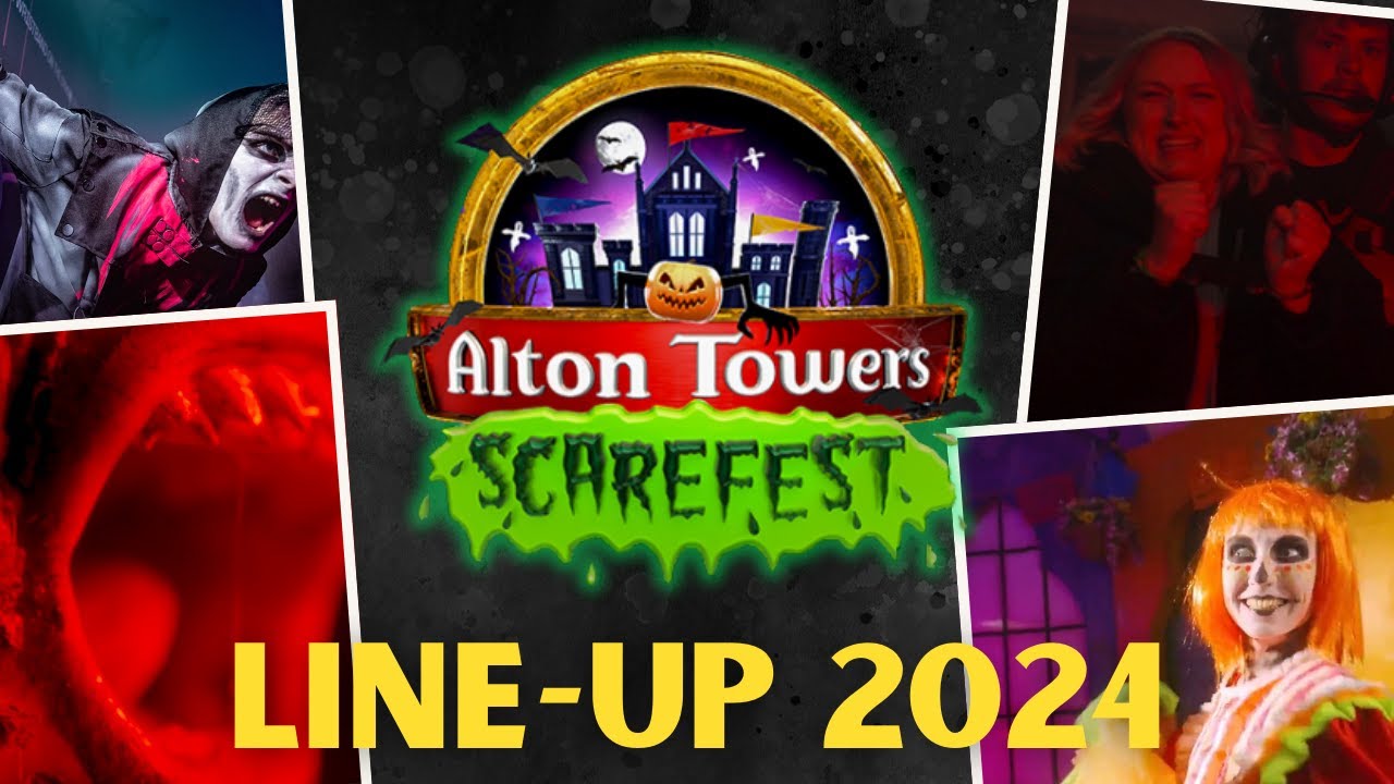 LINE-UP CONFIRMED! | ALTON TOWERS SCAREFEST 2024 - YouTube