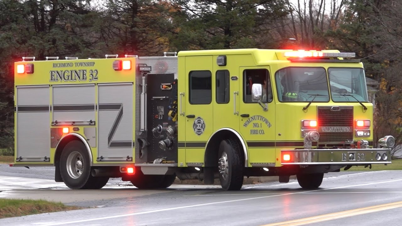 Walnuttown Fire Company New Engine 32 Responding 11/21/24 - YouTube