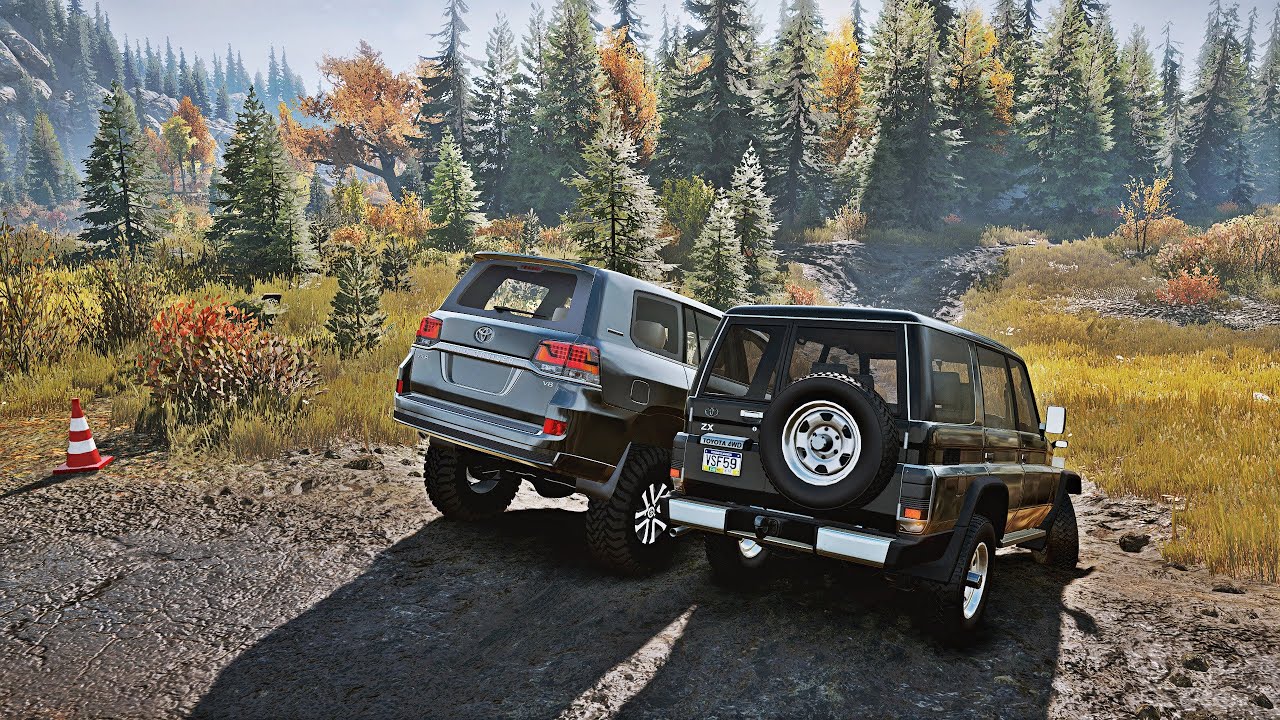 Snowrunner - New Toyota Land Cruiser 2019 VS Old Toyota Land Cruiser ...