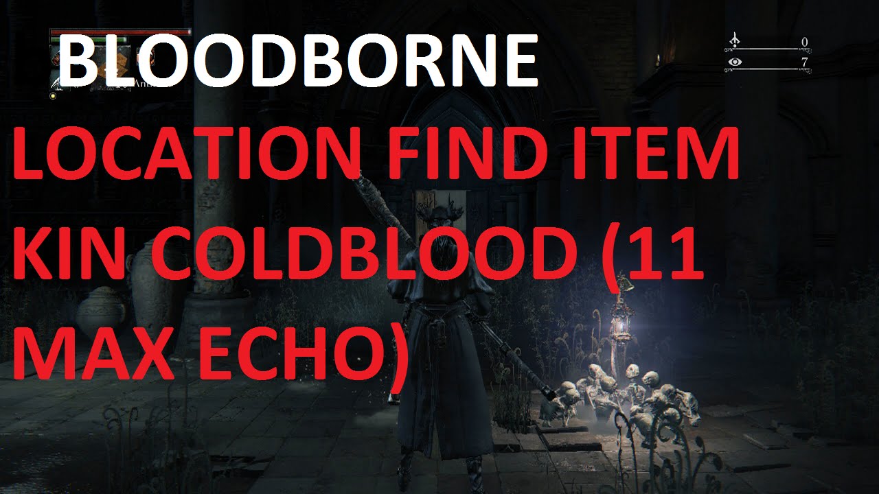 Bloodborne LOCATION FIND ITEM KIN COLDBLOOD (11 MAX ECHO) - YouTube
