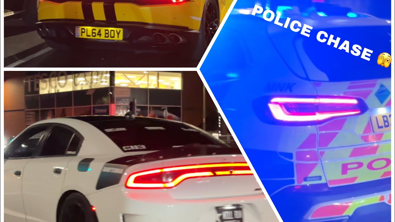 LONDON CAR MEET (POLICE CHASE) 😳 - YouTube