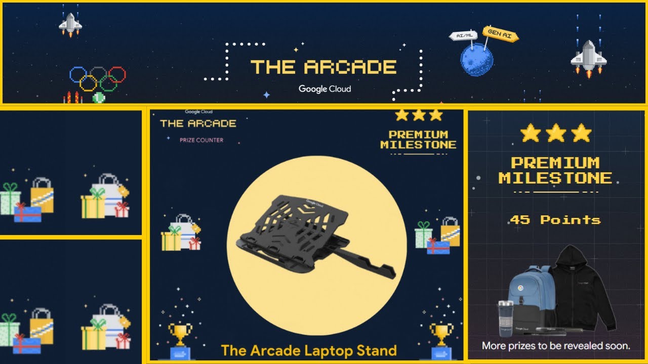 Google Cloud Arcade Laptop Stand || NEW Swag Drop: Arcade Laptop Stand ...