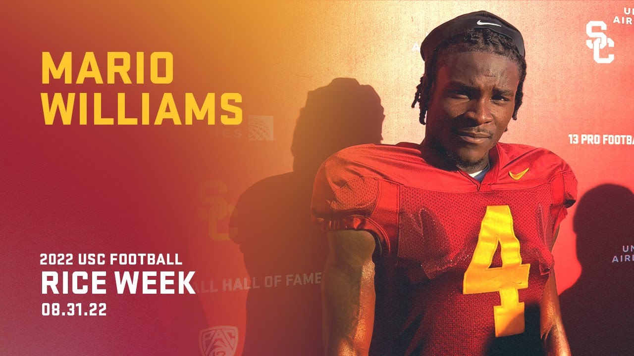 WR Mario Williams on executing USC's offense against Rice, chemistry ...