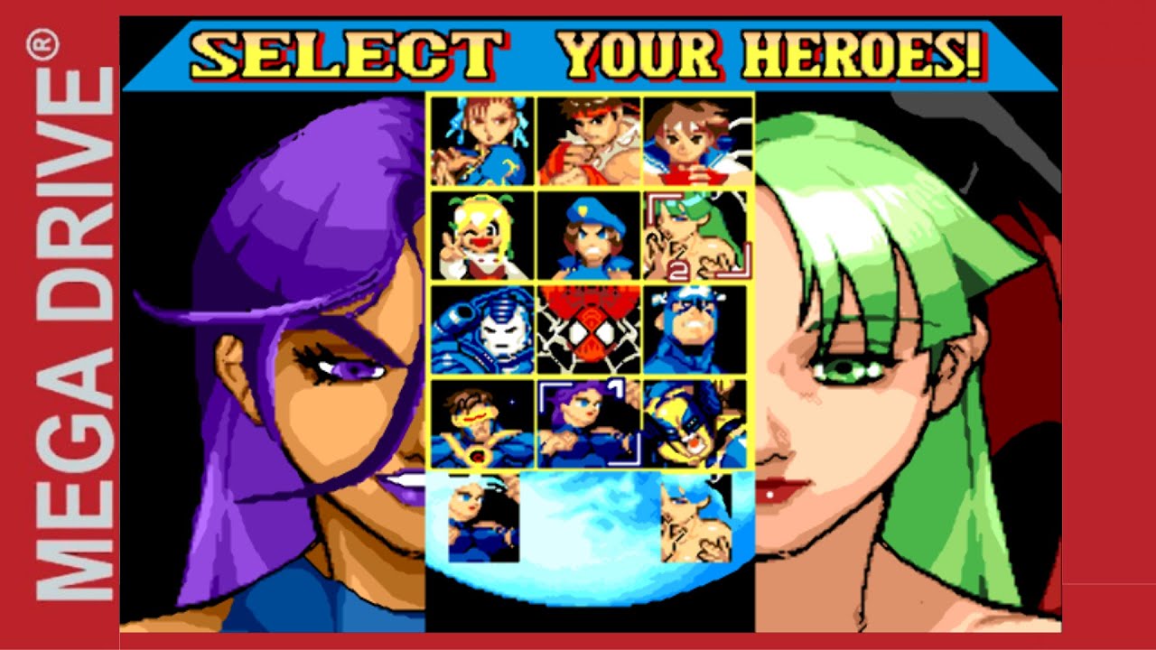MARVEL VS CAPCOM PARA MEGA DRIVE! | ESTÁ ACONTECENDO! All songs by ...
