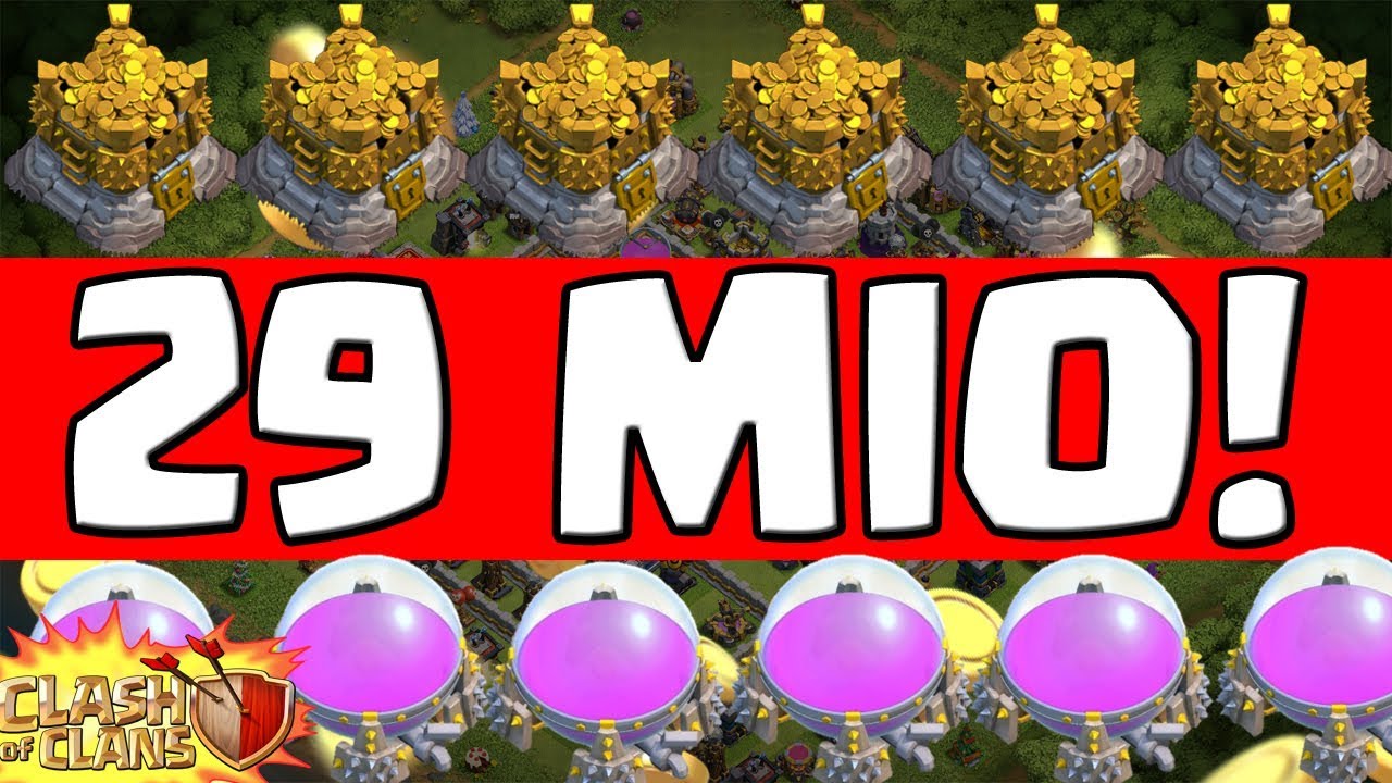 29 MIO AUSGEBEN! ☆ Clash of Clans ☆ CoC - YouTube